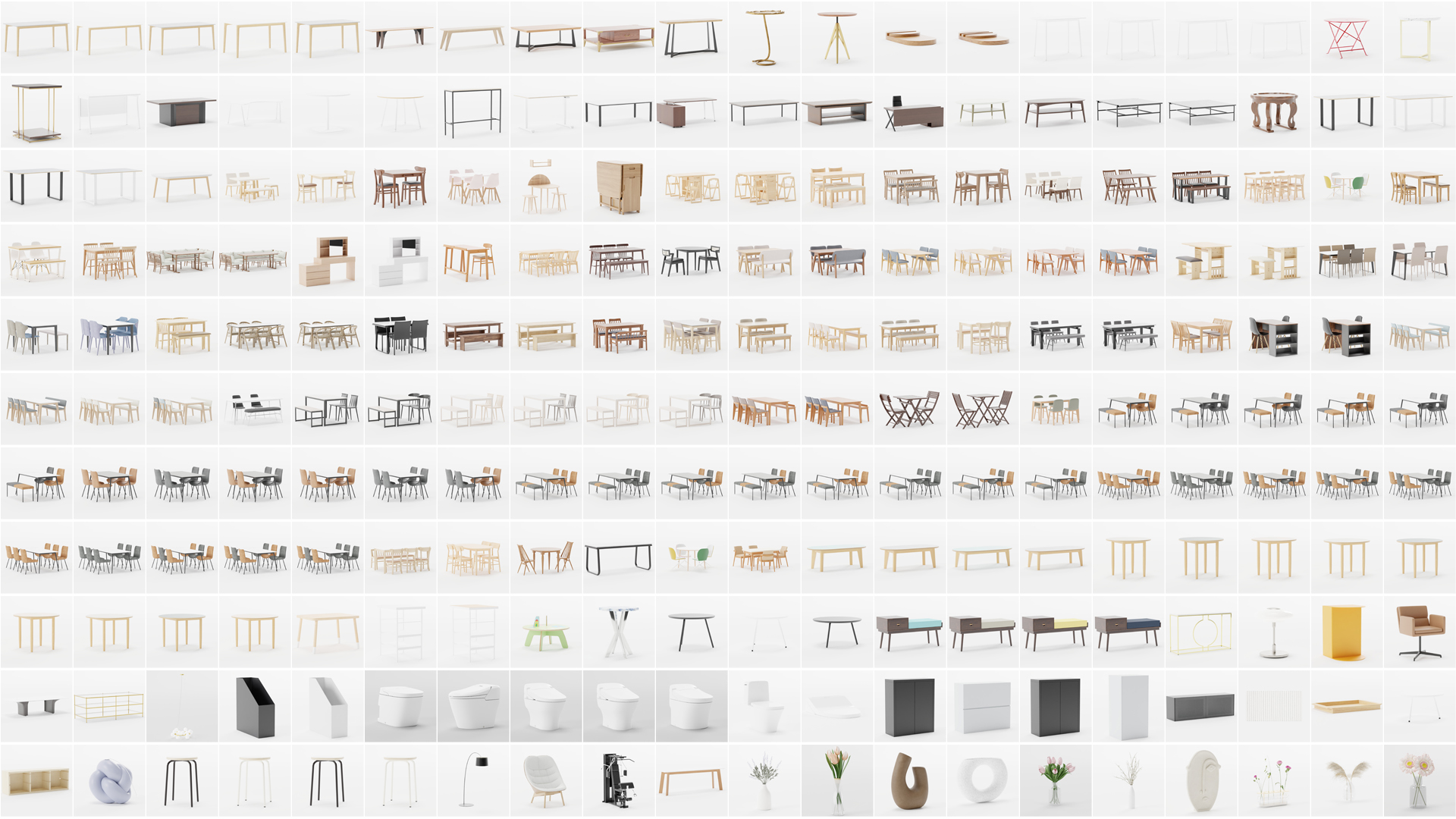 2000 Furniture Models Vol 4 - Asset Libraries - Blender Market