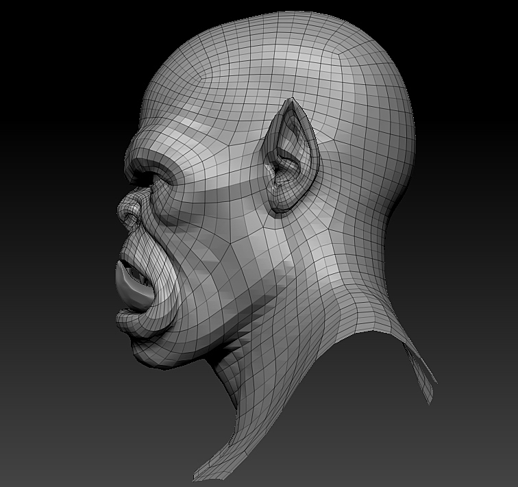 Orc Basemesh Animation Ready Topology Blender Market