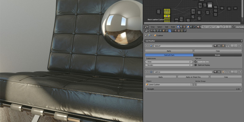 Barcelona Chair - Blender Market
