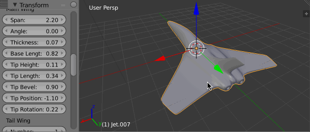 Configurable Dynamic Jet | BlenderNation Bazaar