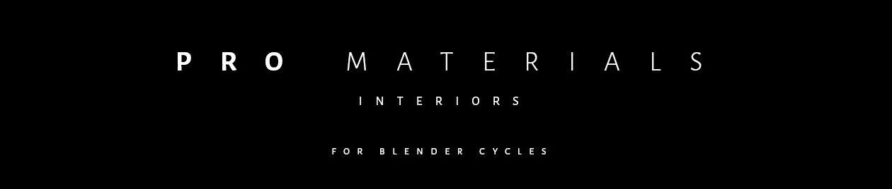 Pro Materials Interiors | BlenderNation Bazaar
