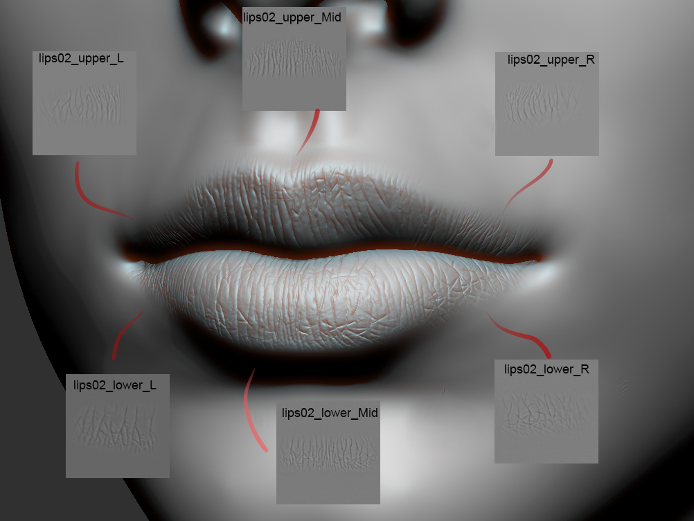 Lips Sculpt Alpha Pack for 2.79 and 2.8+ - Blender Market