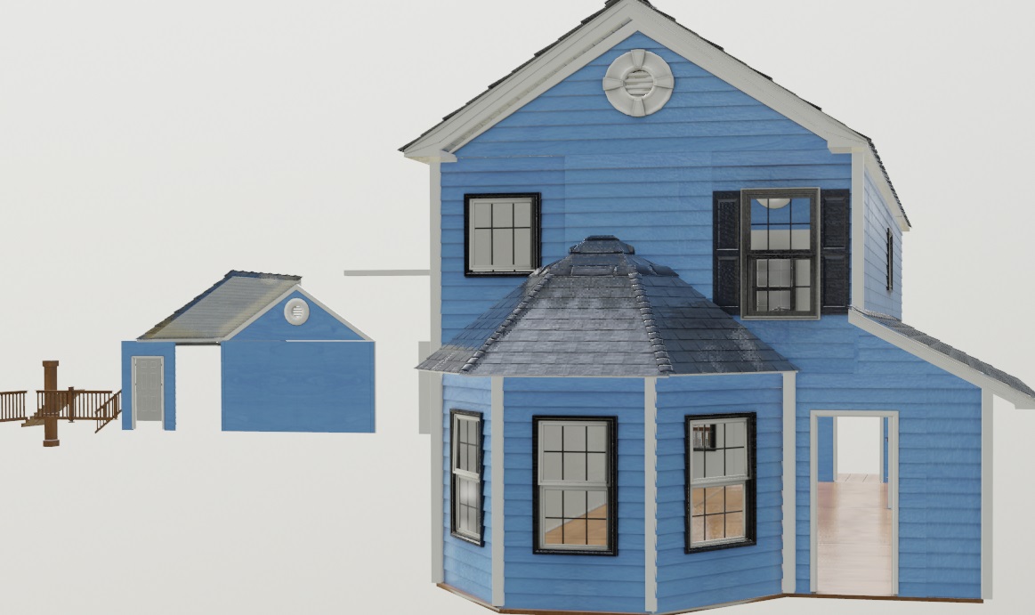 blender archviz modular house - Blender Market