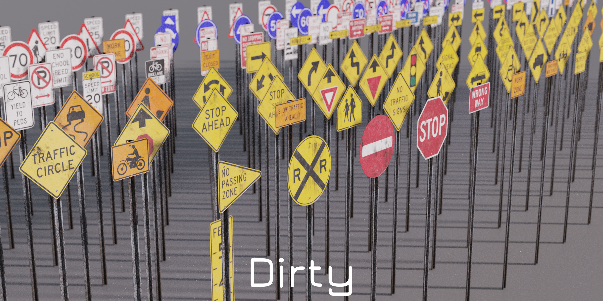 Dirty Road Signs