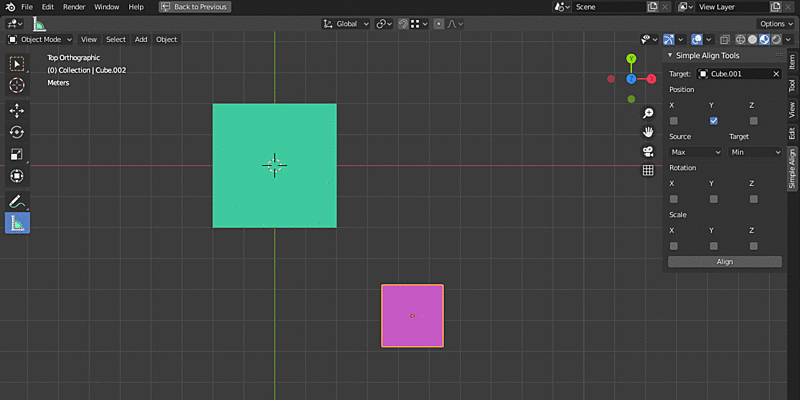 Simple Align Tools - Blender Market
