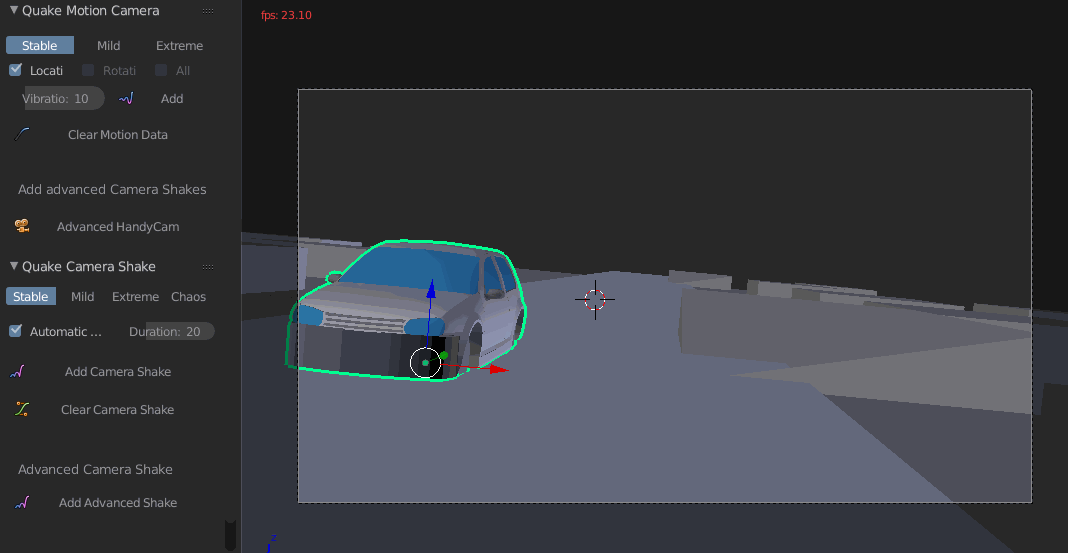 Quake Motion Camera | BlenderNation Bazaar
