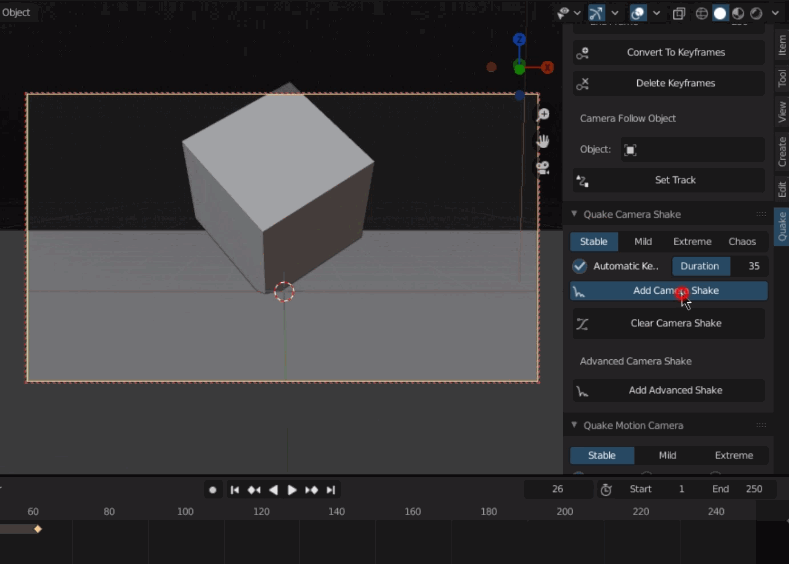 Quake Motion Camera | BlenderNation Bazaar