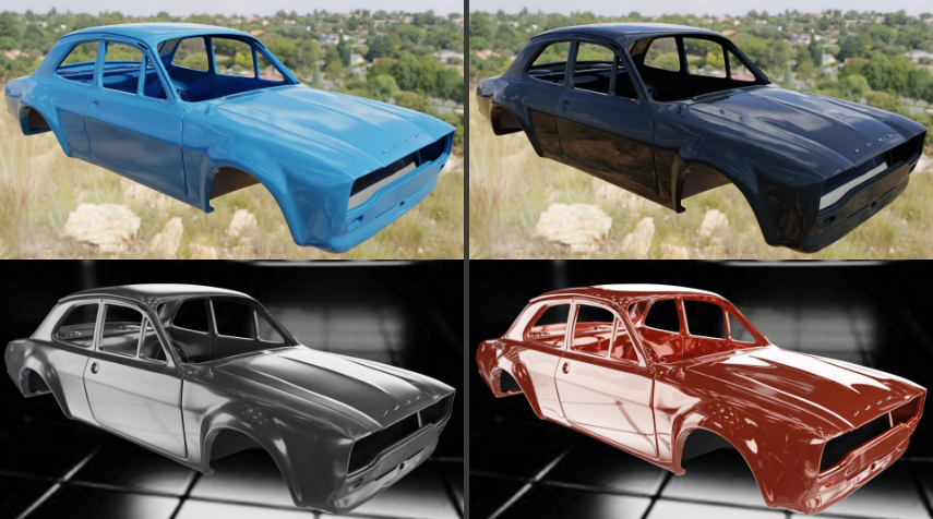 Procedural weathering and destruction vehicle shader | BlenderNation Bazaar