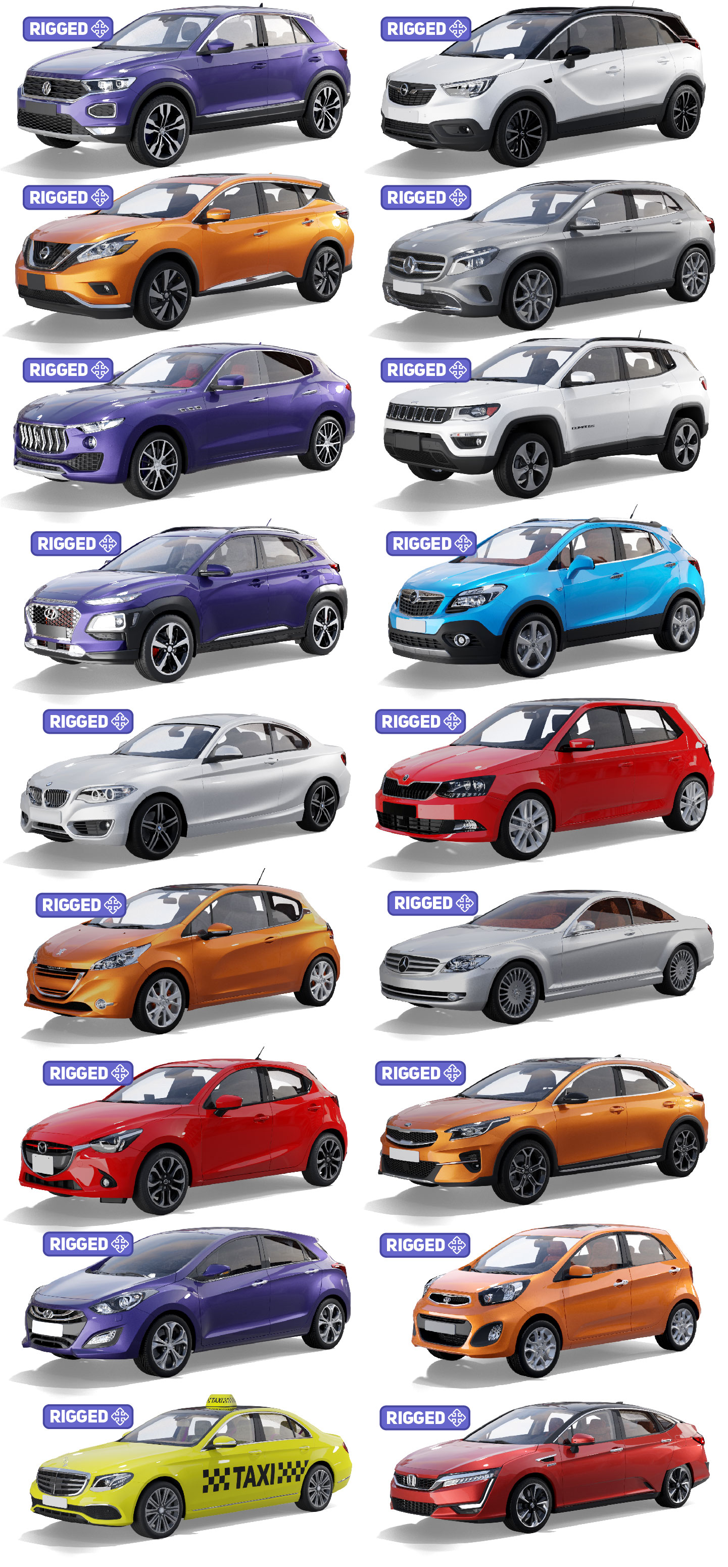 City Pack Cars By Transportation | BlenderNation Bazaar